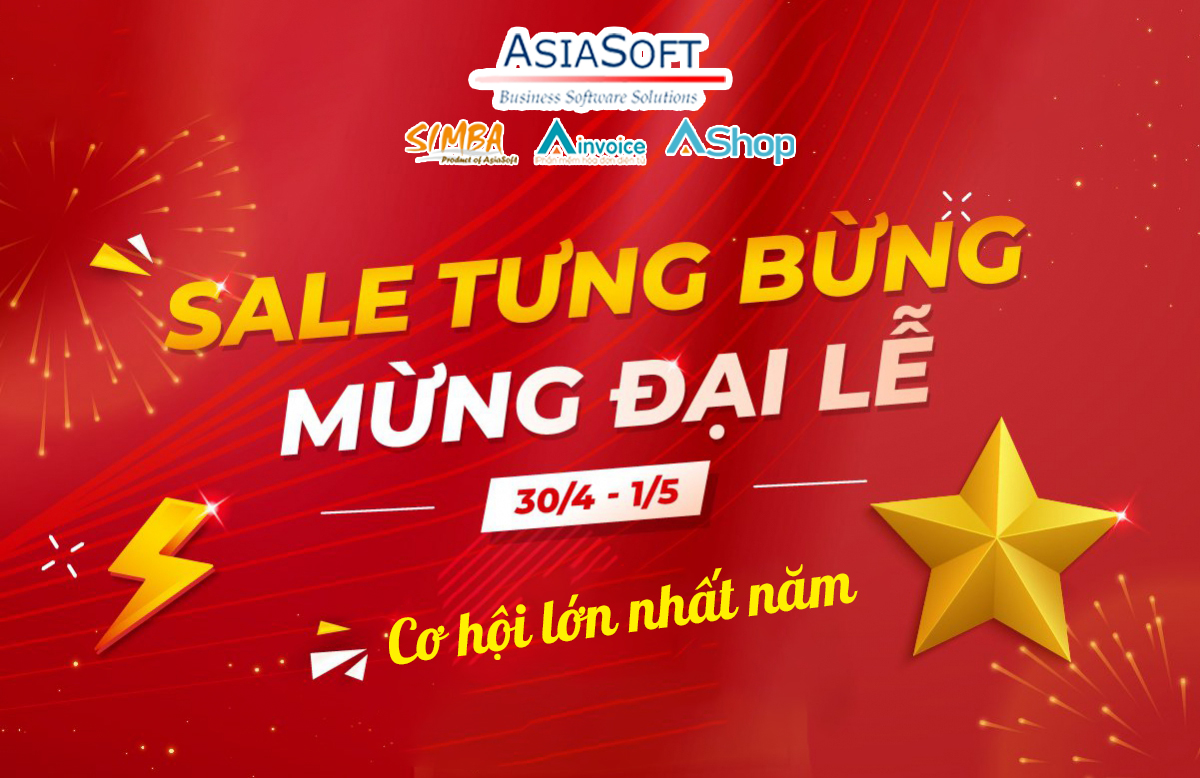 ASIASOFT KHUYẾN MẠI LỚN DỊP LỄ 30/4 - 1/5
